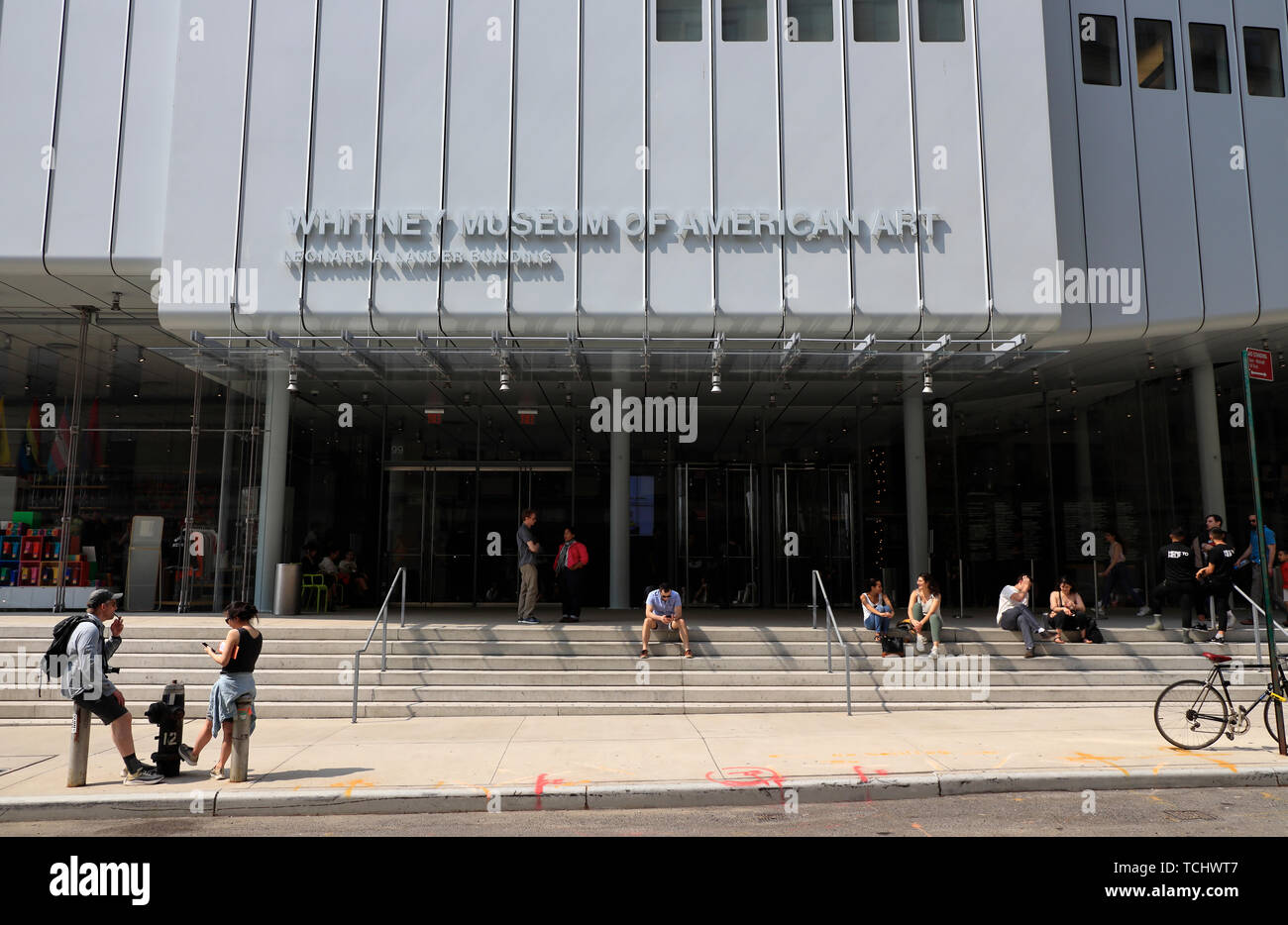 Exterior view of Whitney Museum of American Art. Lower Manhattan.New ...