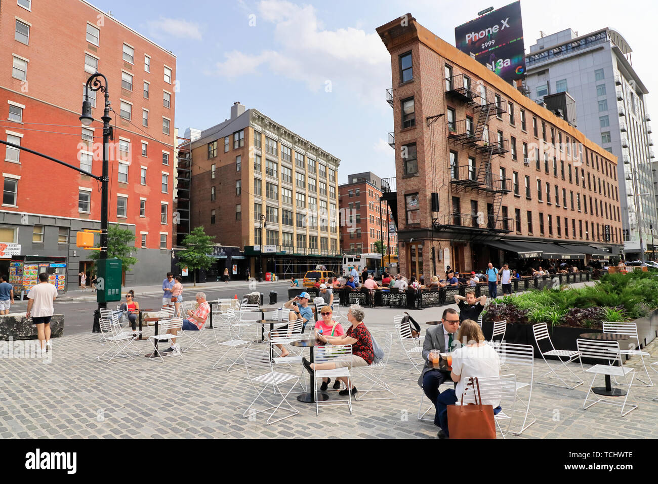 The street view of meatpacking district with the Herring Safe & Lock ...