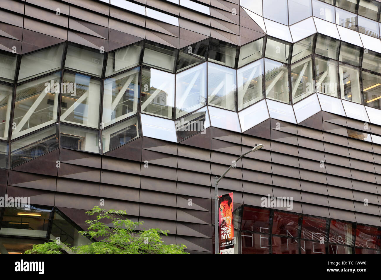 Architecture detail of the University Center of the New School ...