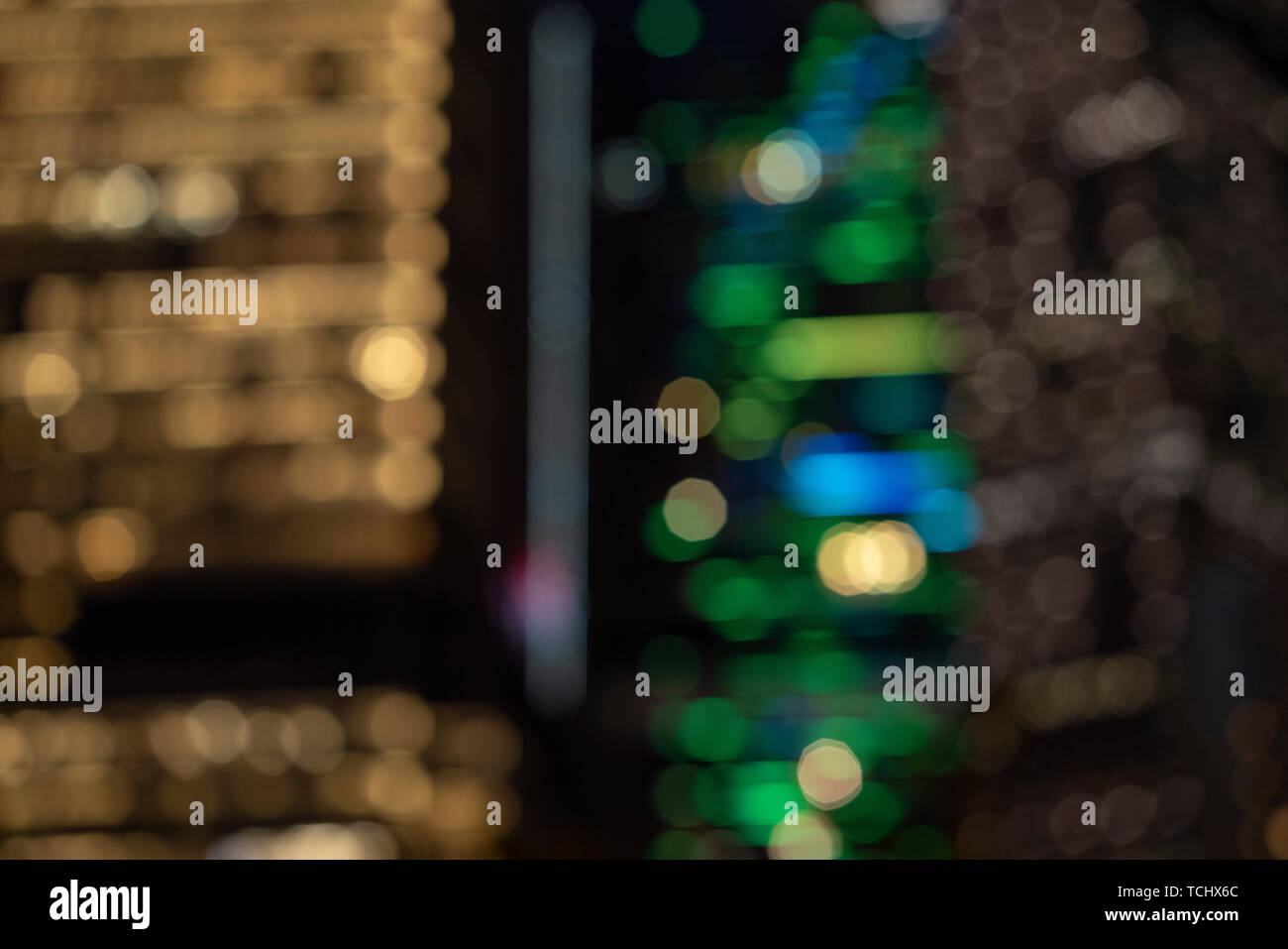 Bokeh lights on building night hi-res stock photography and images - Alamy