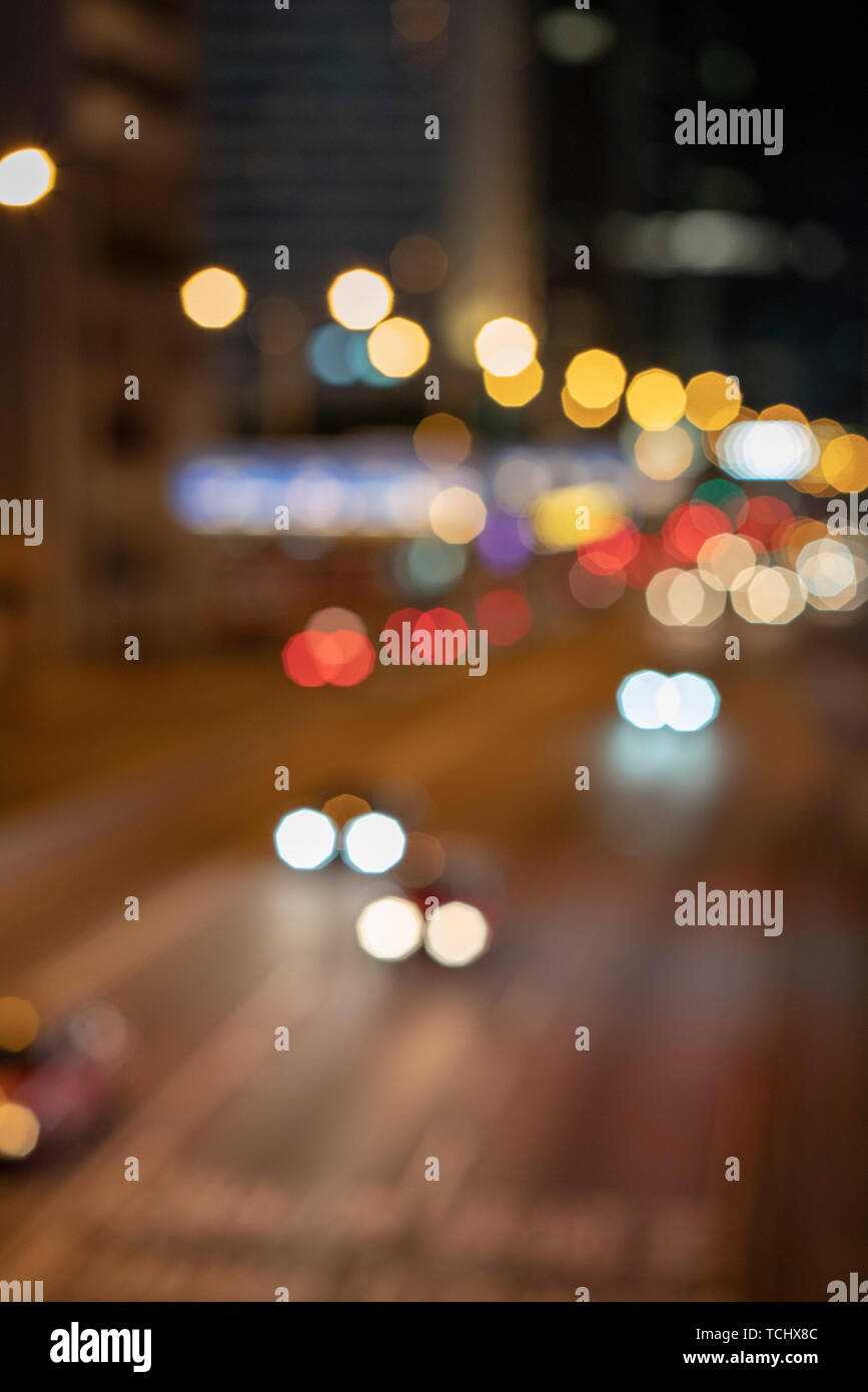 Blurred street lights hi-res stock photography and images - Alamy