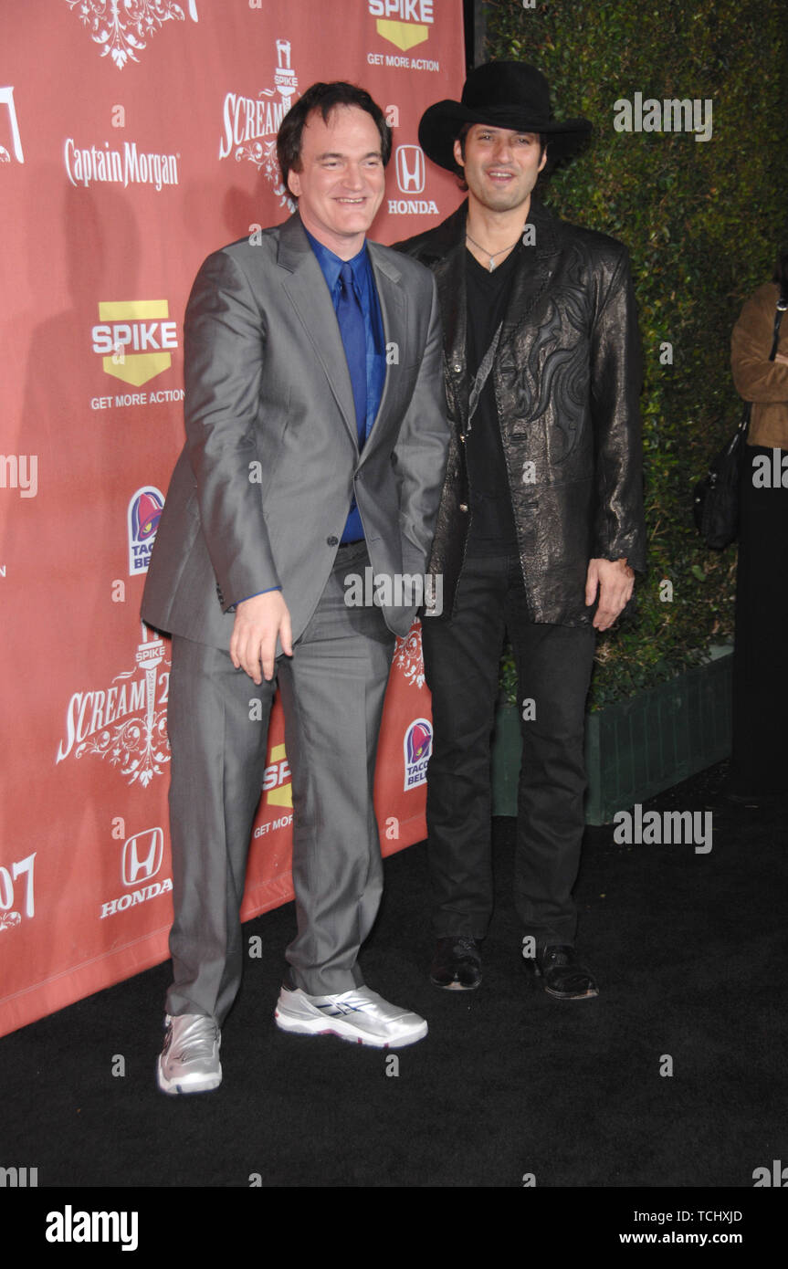 LOS ANGELES, CA. October 20, 2007: Quentin Tarantino (left) & Robert ...