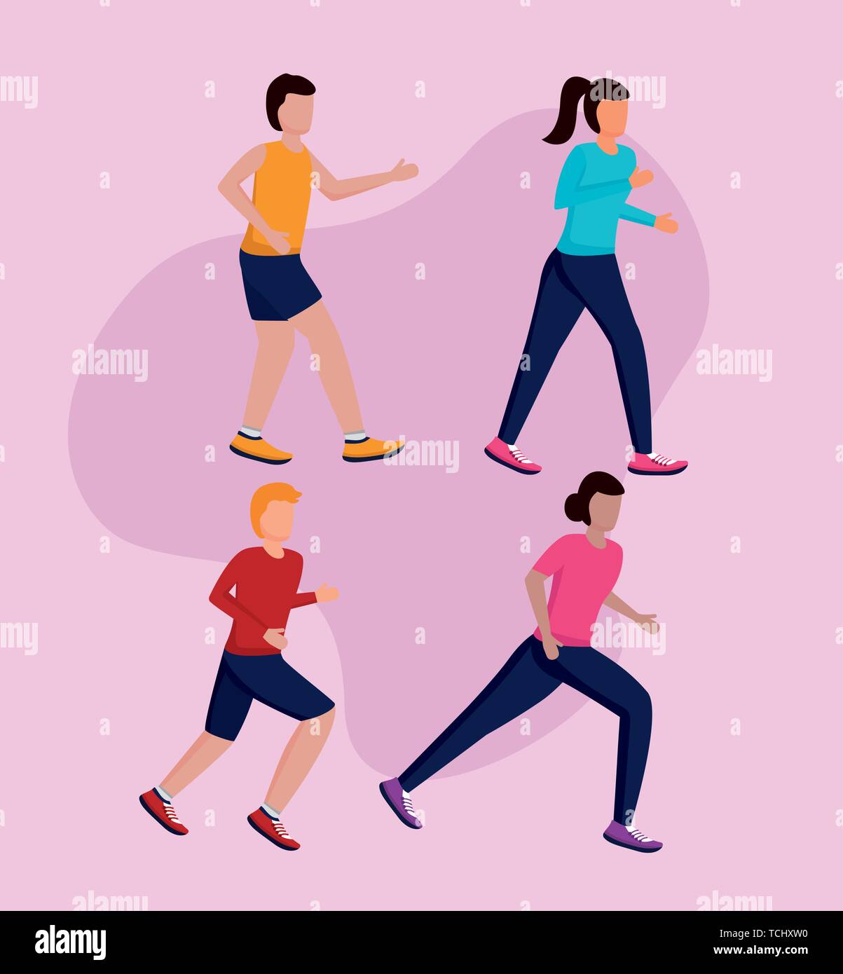 people running activity Stock Vector Image & Art - Alamy