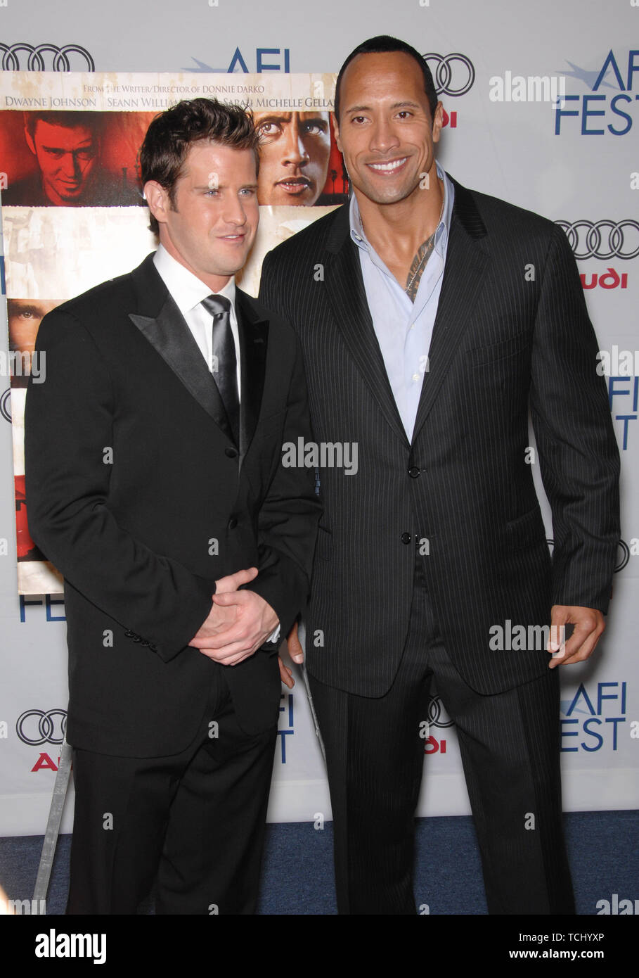 LOS ANGELES, CA. November 03, 2007: Director Richard Kelly (left ...