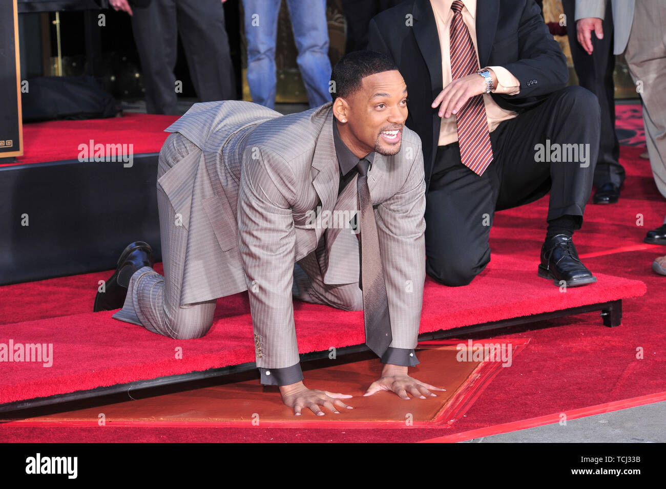 LOS ANGELES, CA. December 10, 2007: Will Smith at Grauman's Chinese ...