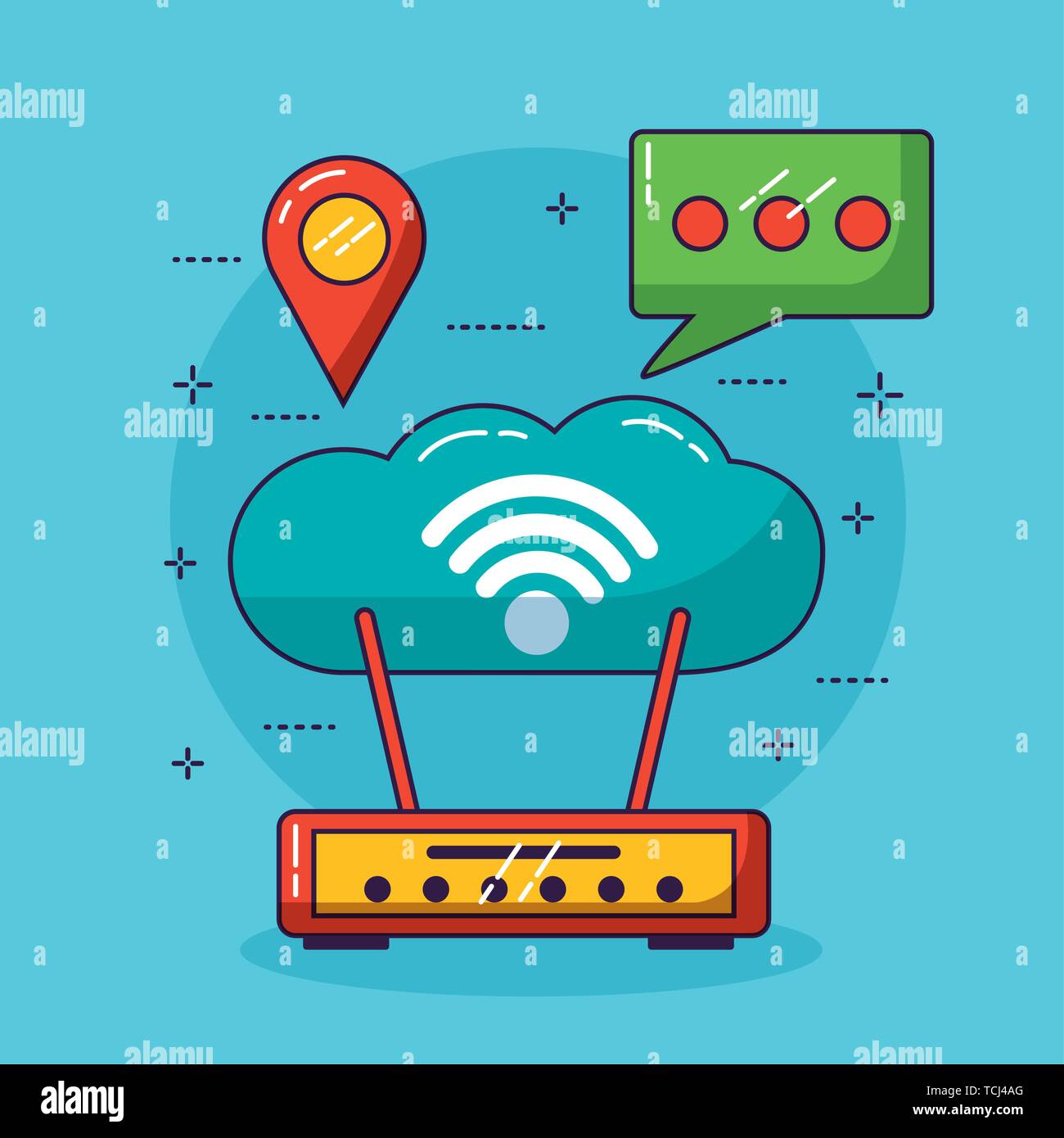 wifi free connection Stock Vector Image & Art - Alamy