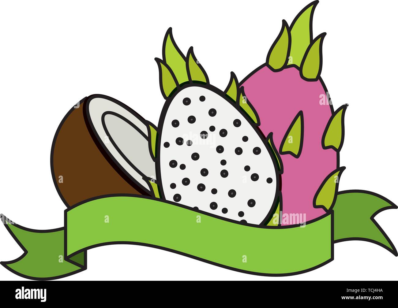 Tropical paradise fruits Cut Out Stock Images & Pictures - Alamy