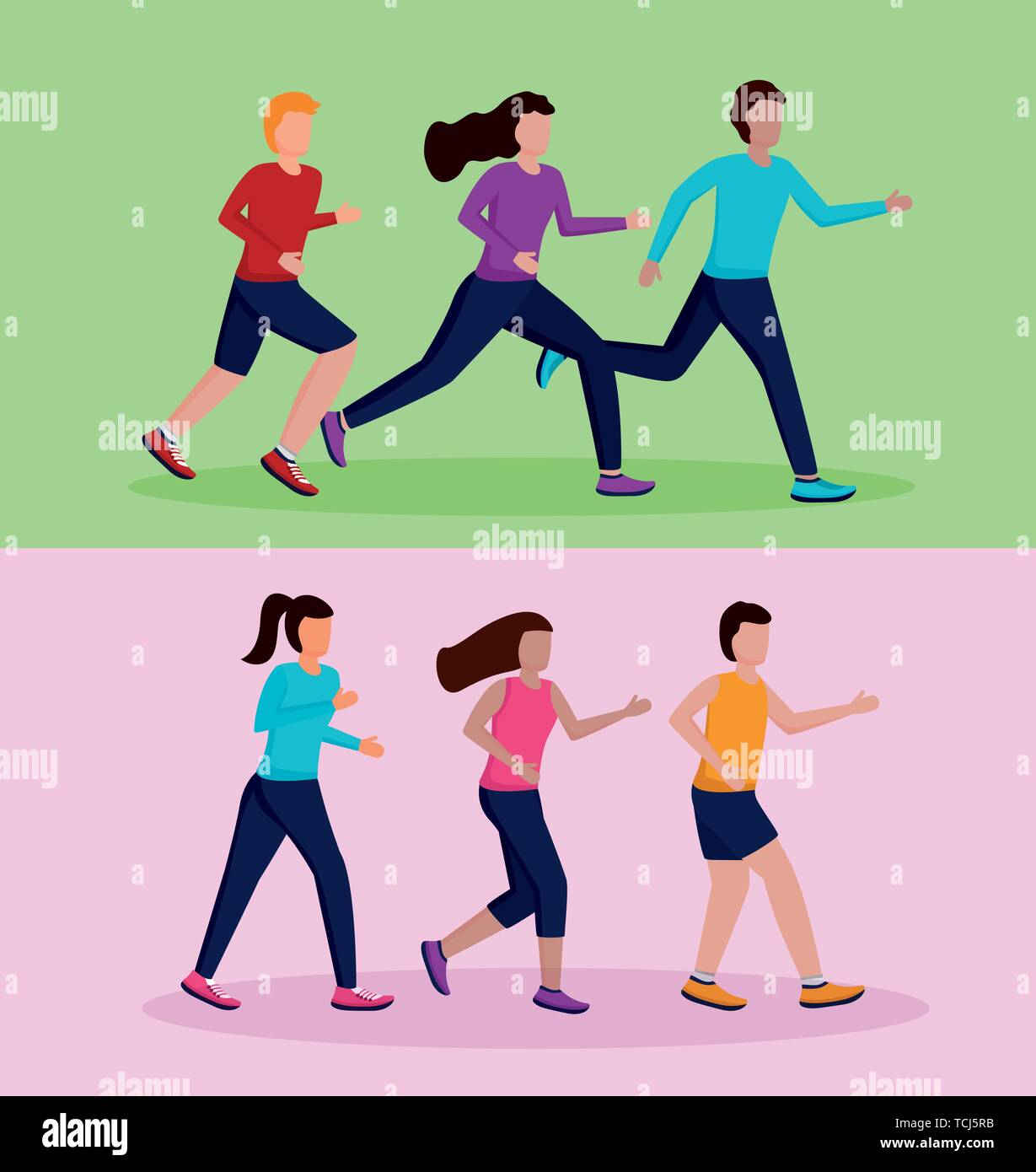 people running activity Stock Vector Image & Art - Alamy