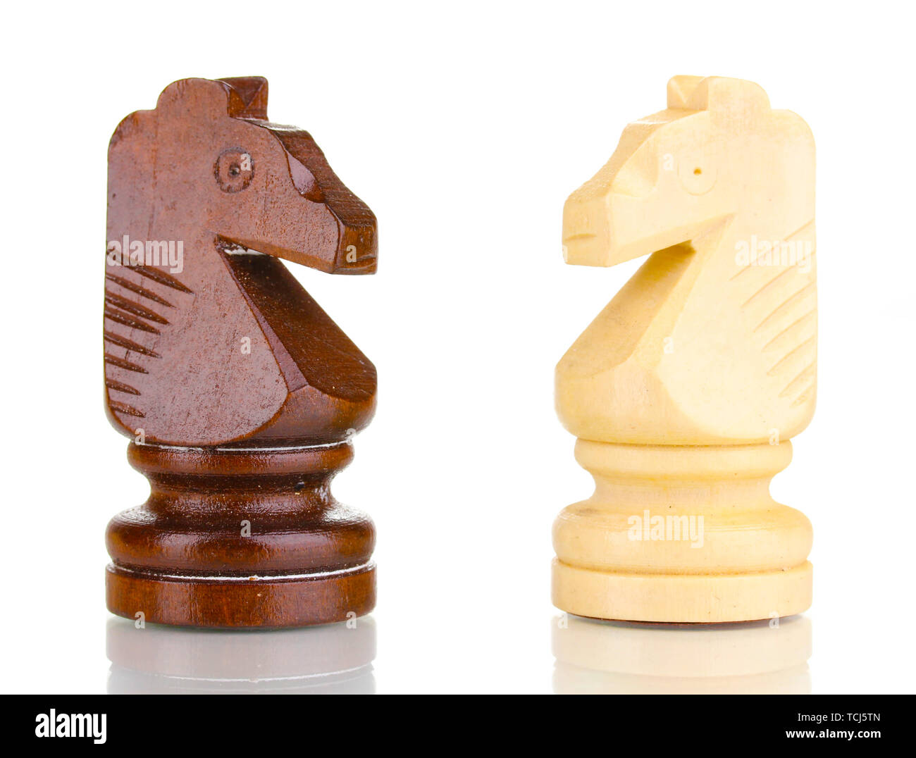 Chess pieces isolated on white Stock Photo - Alamy