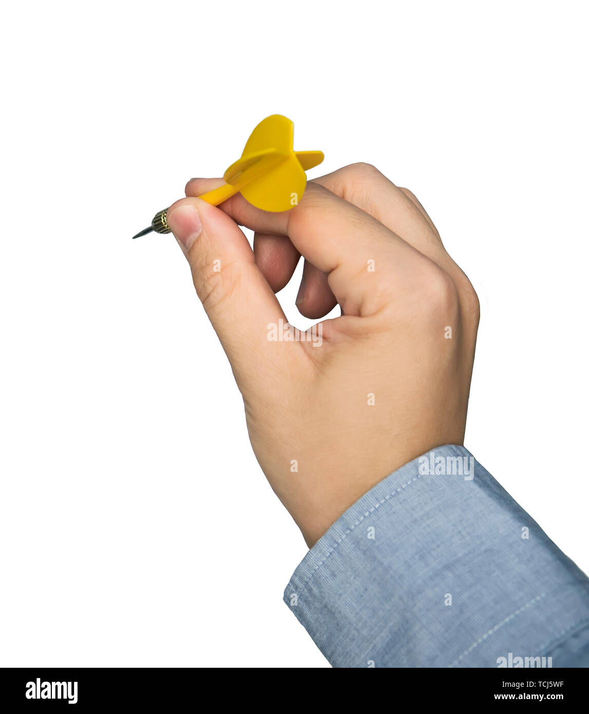 Man hand throwing dart hi-res stock photography and images - Alamy