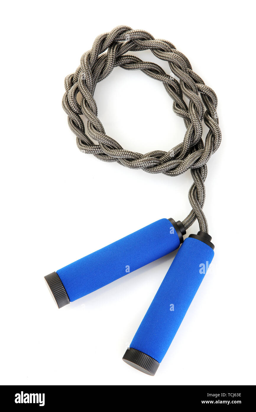 skipping rope isolated on white Stock Photo - Alamy