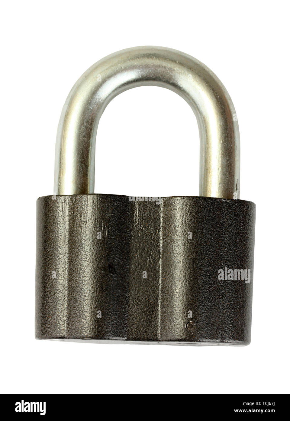 old padlock isolated on white background Stock Photo - Alamy