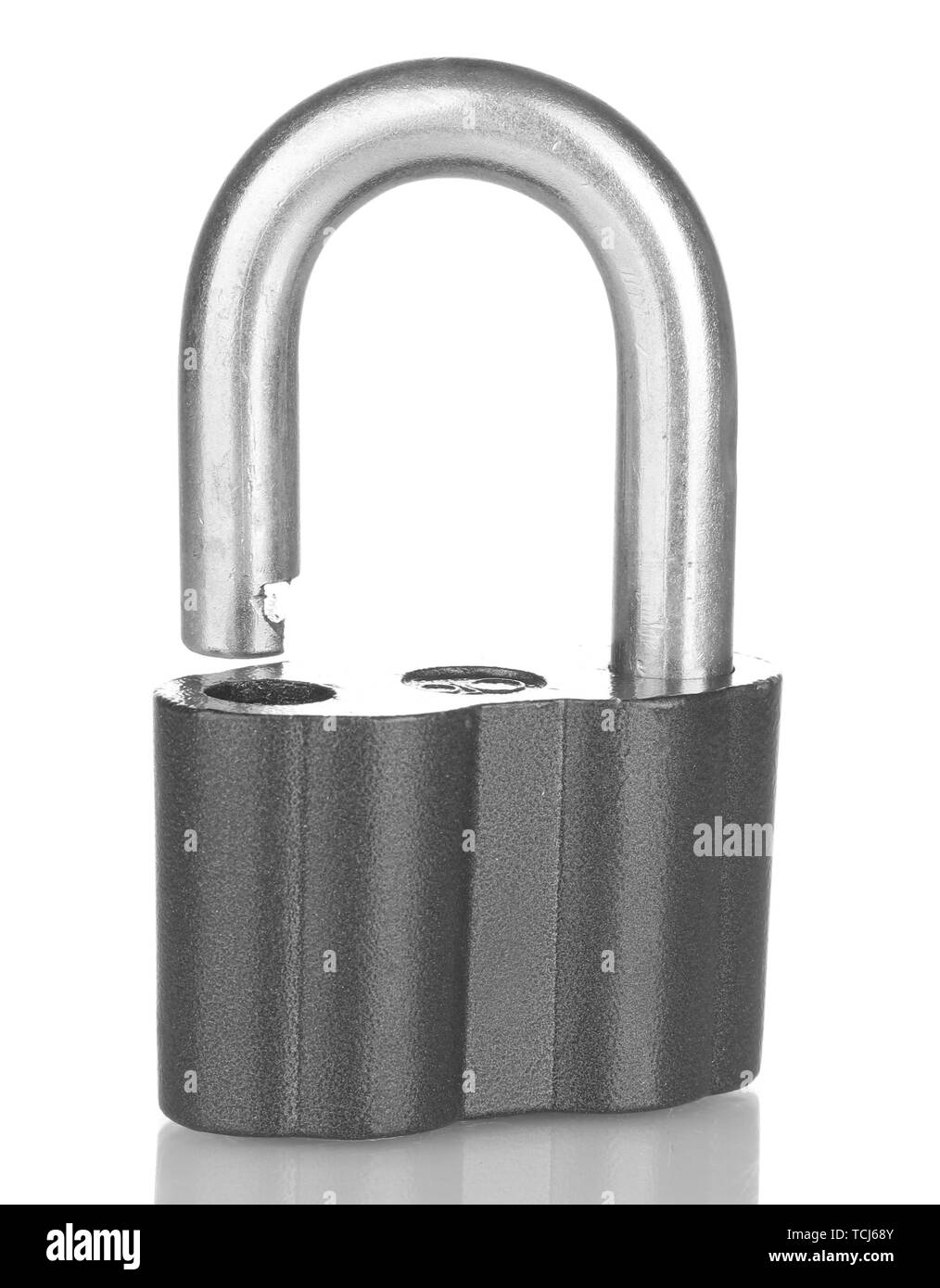 old padlock isolated on white background Stock Photo - Alamy