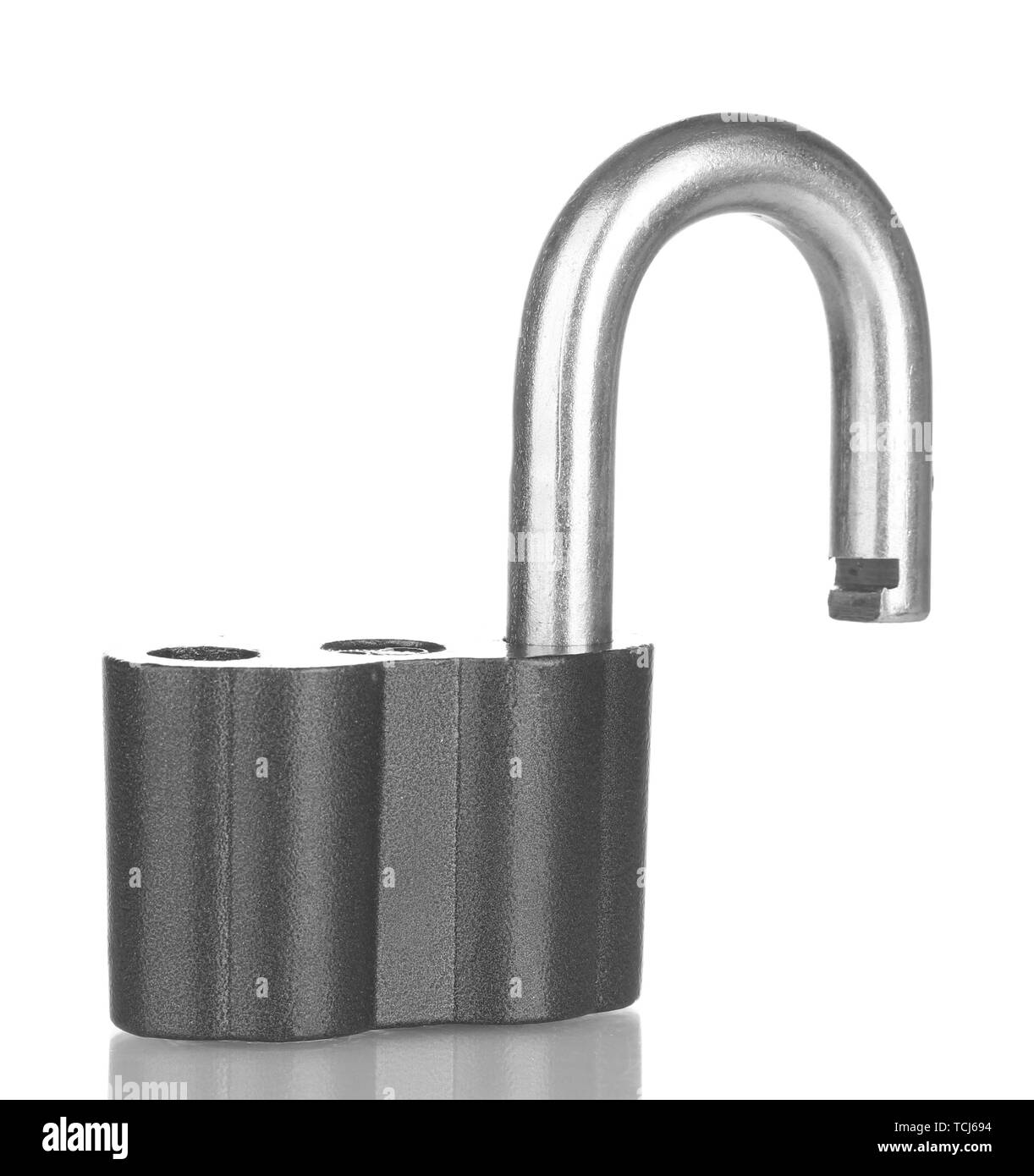 old padlock isolated on white background Stock Photo - Alamy