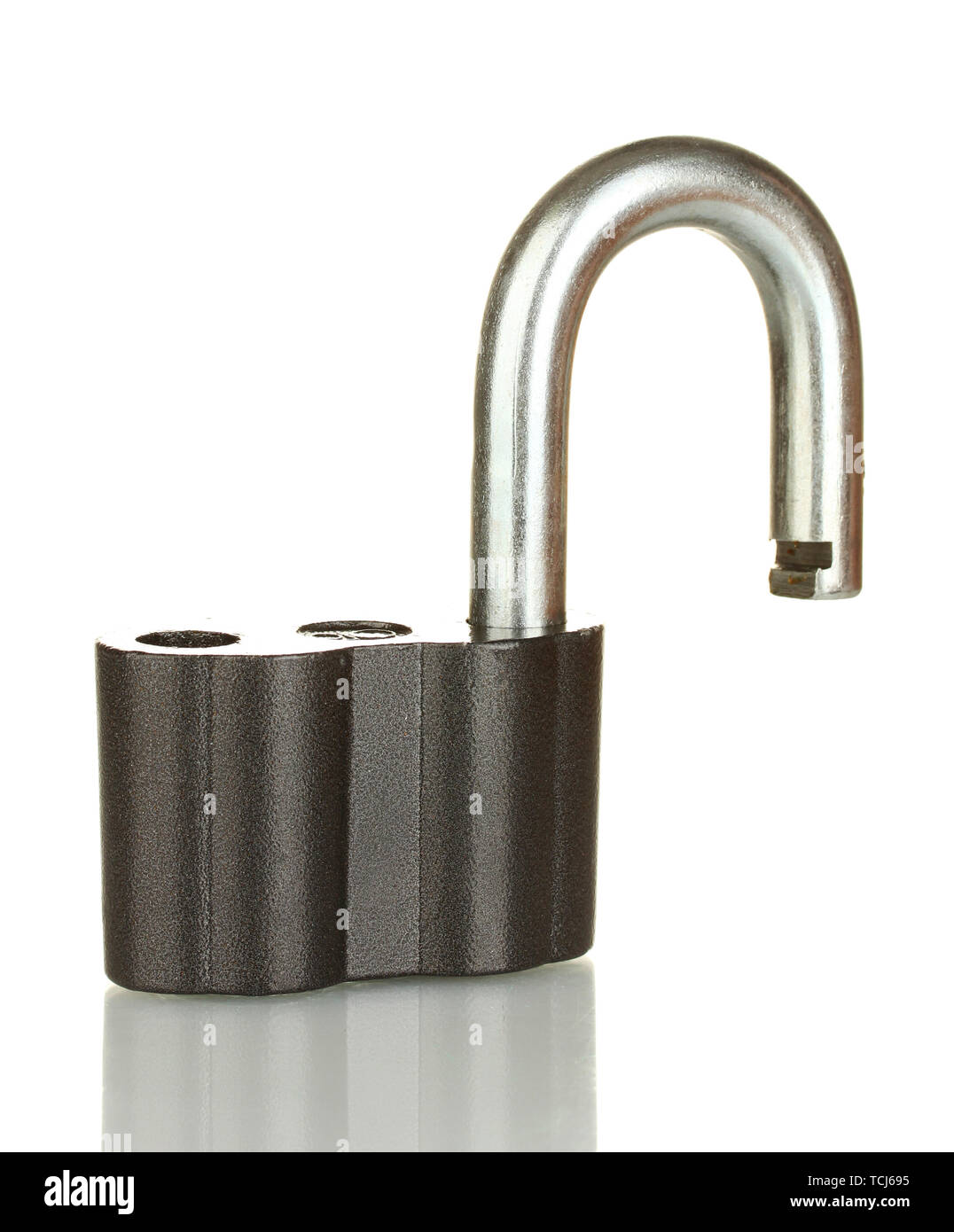 old padlock isolated on white background Stock Photo - Alamy