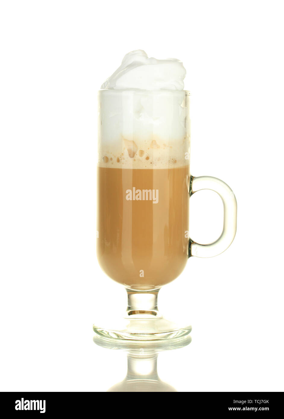 glass of coffee cocktail isolated on white Stock Photo - Alamy