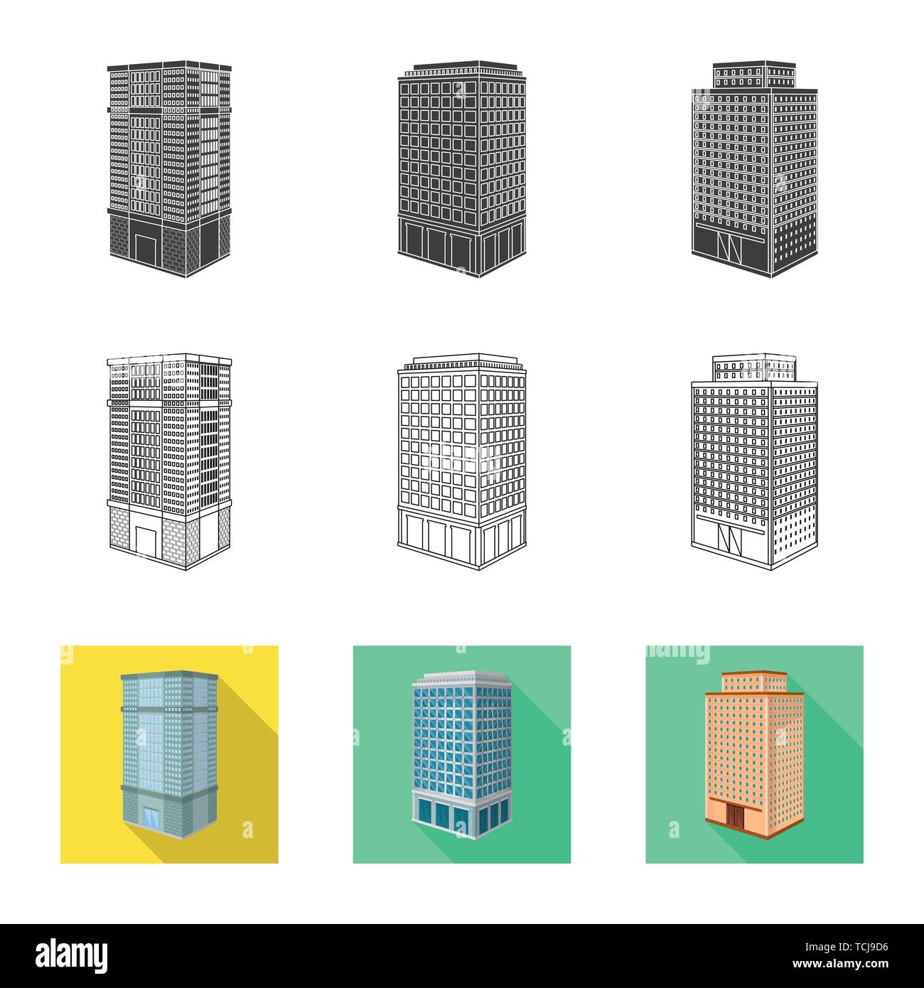 Vector design of construction and building logo. Set of construction ...