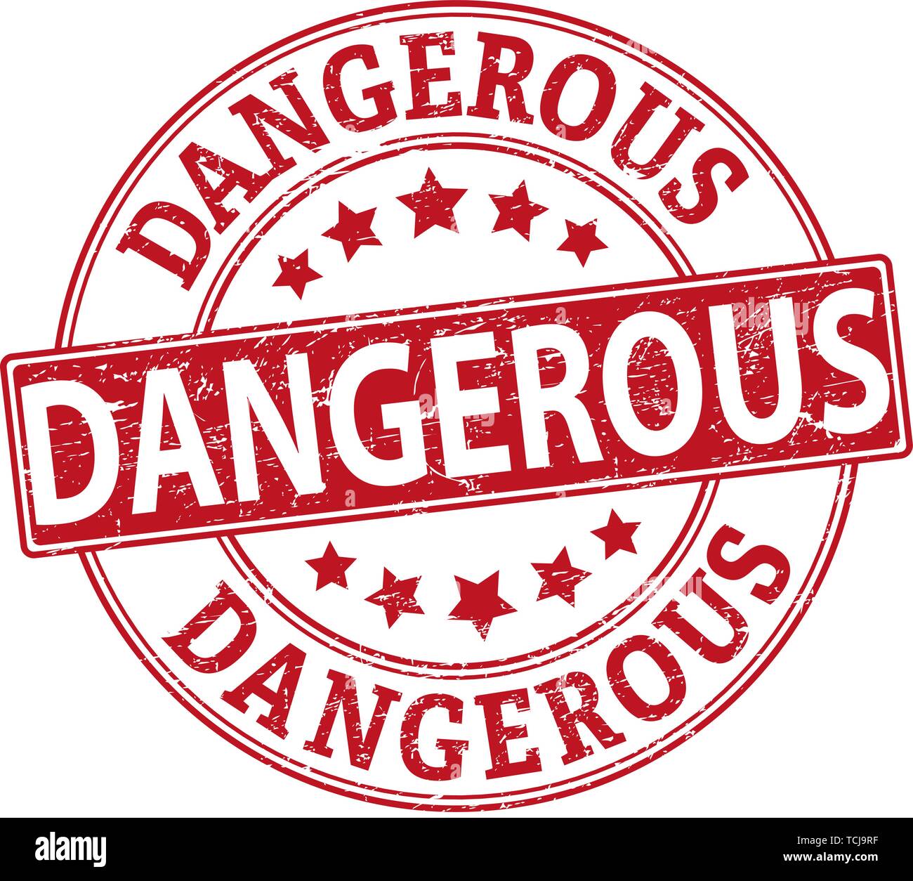 red round grungy web rubber danger stamp Stock Vector Image & Art - Alamy
