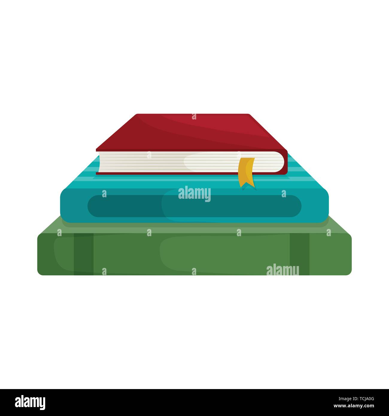 Vector illustration of book and stack logo. Collection of book and ...