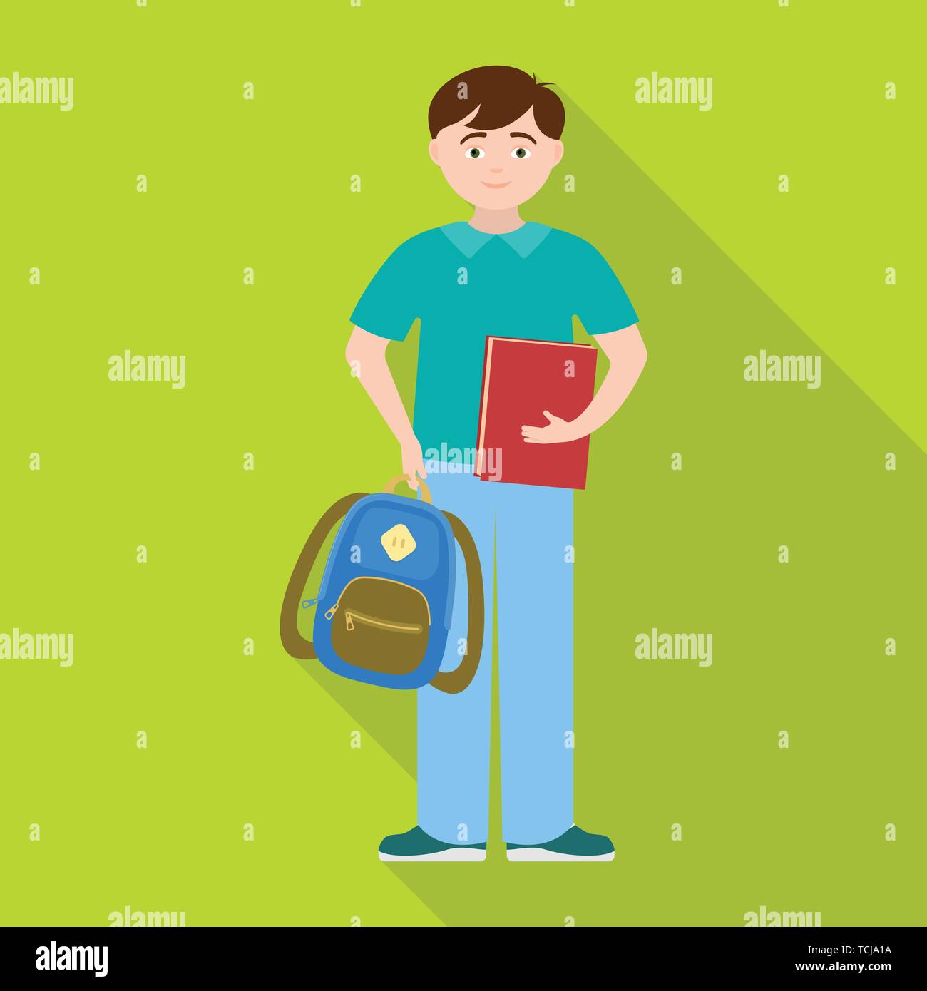 Brother school student leisure Stock Vector Images - Alamy