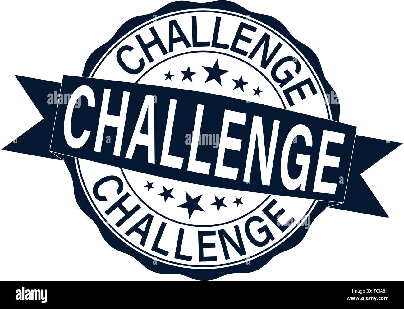 Challenge grungy web stamp isolated on white background Stock Vector ...