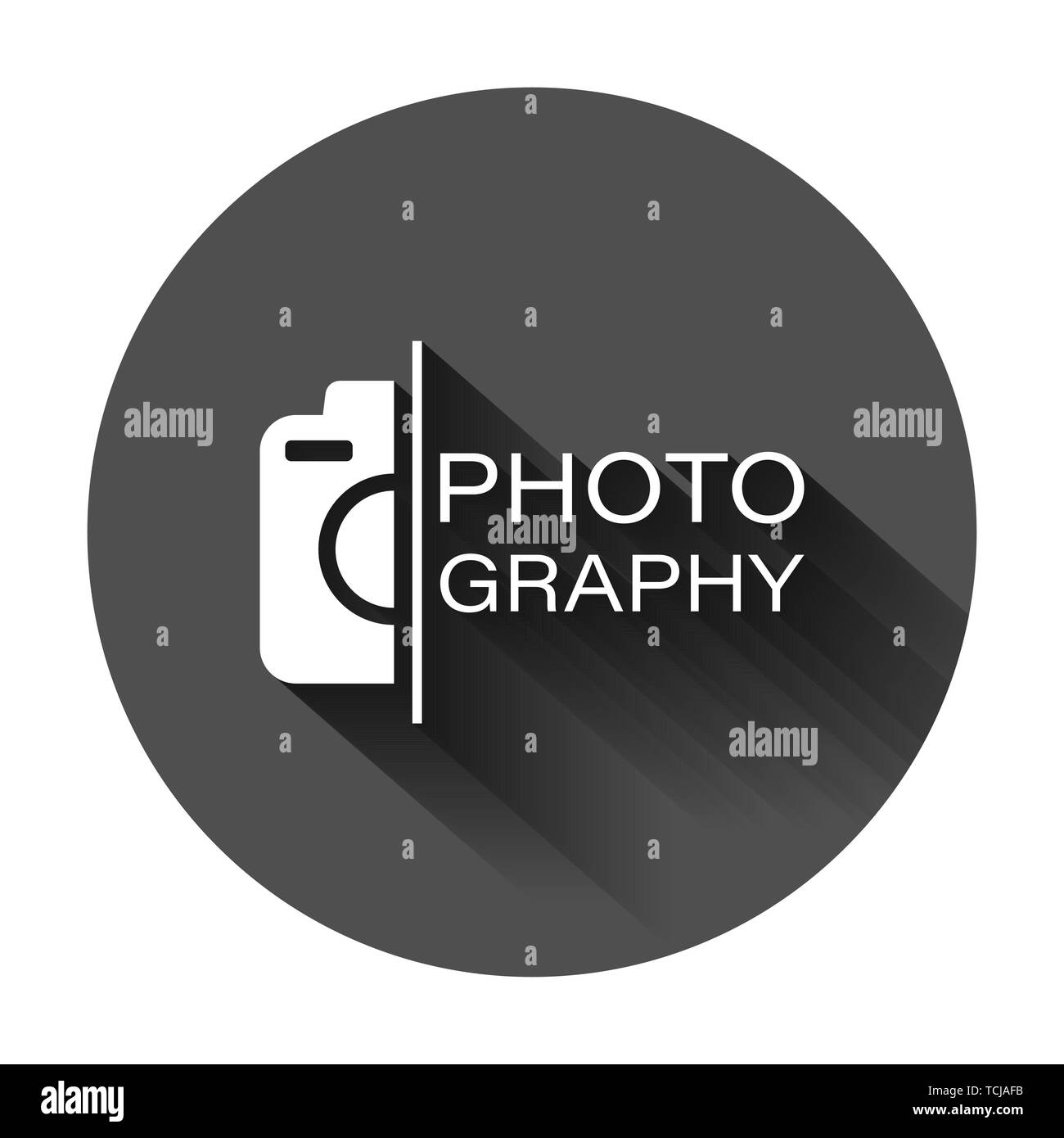 Camera device sign icon in flat style. Photography vector illustration ...