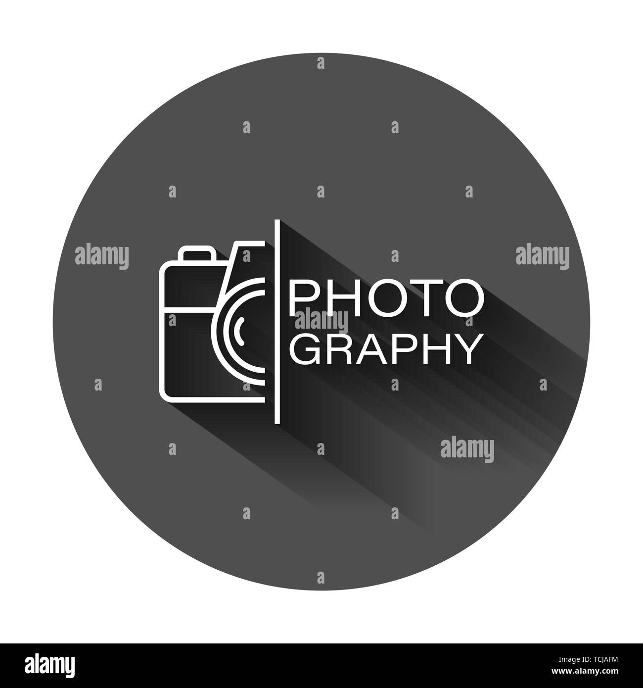Camera device sign icon in flat style. Photography vector illustration ...