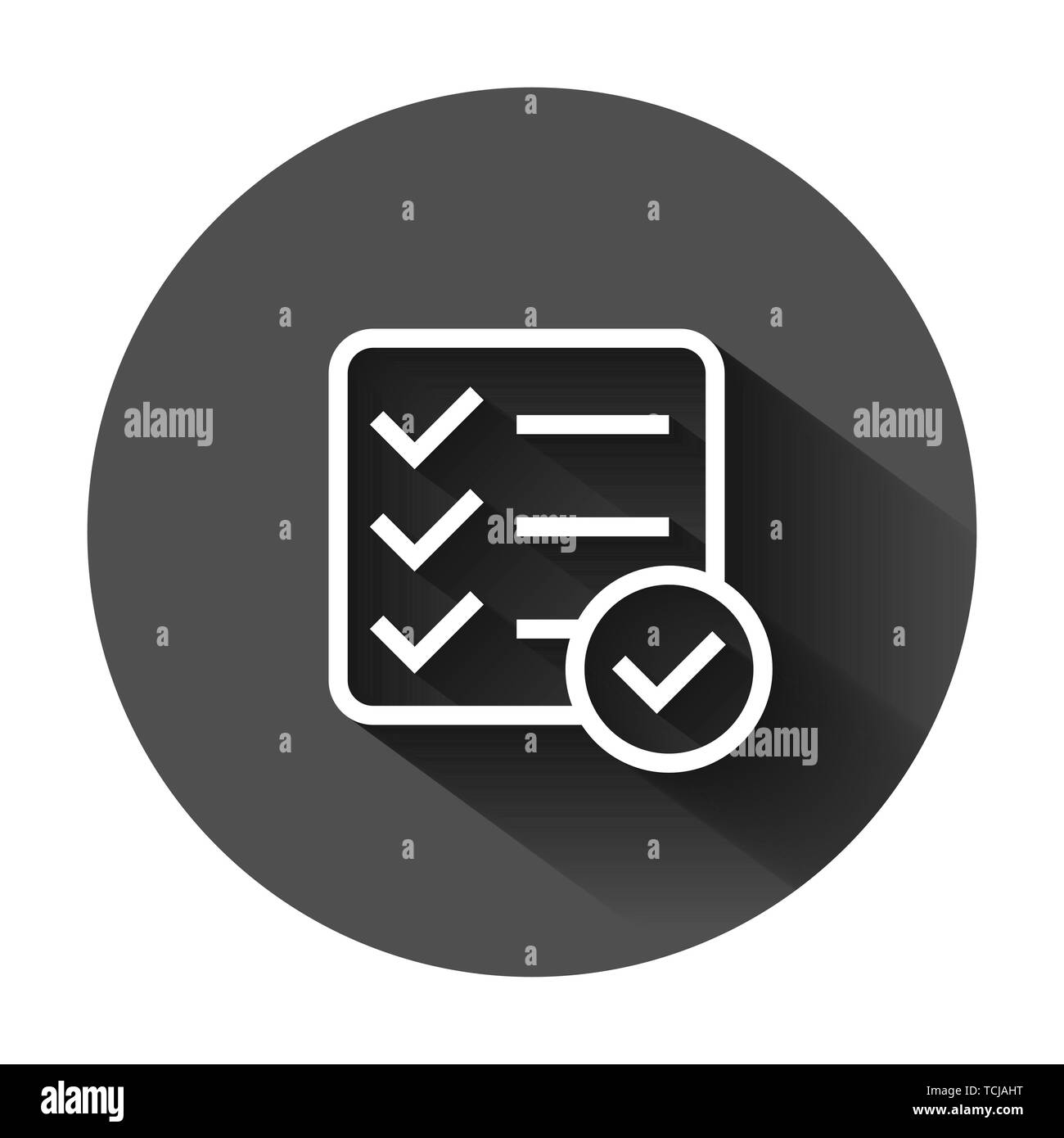 Black silhouette checklist check hi-res stock photography and images ...