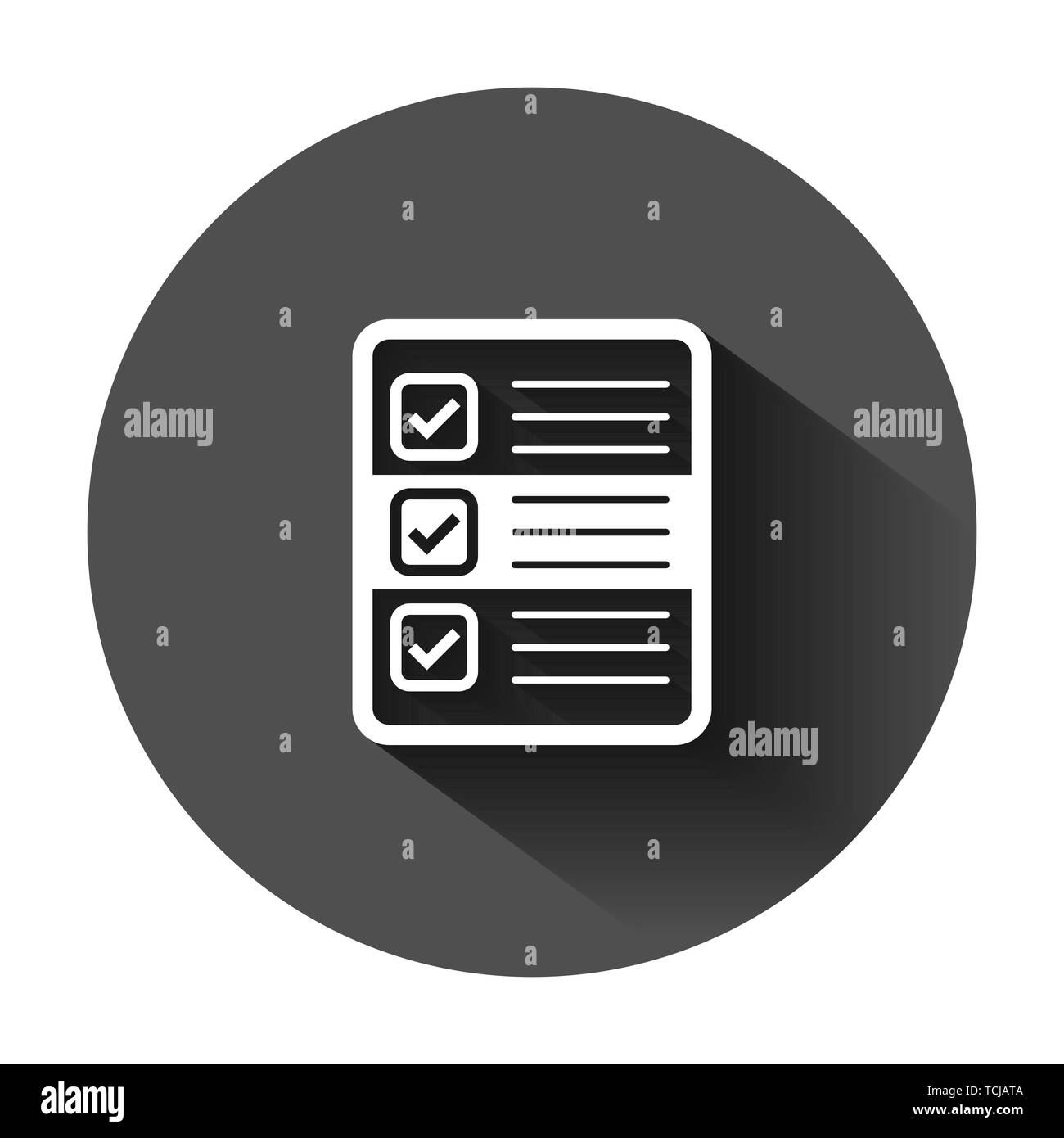 Survey report line icon Black and White Stock Photos & Images - Alamy