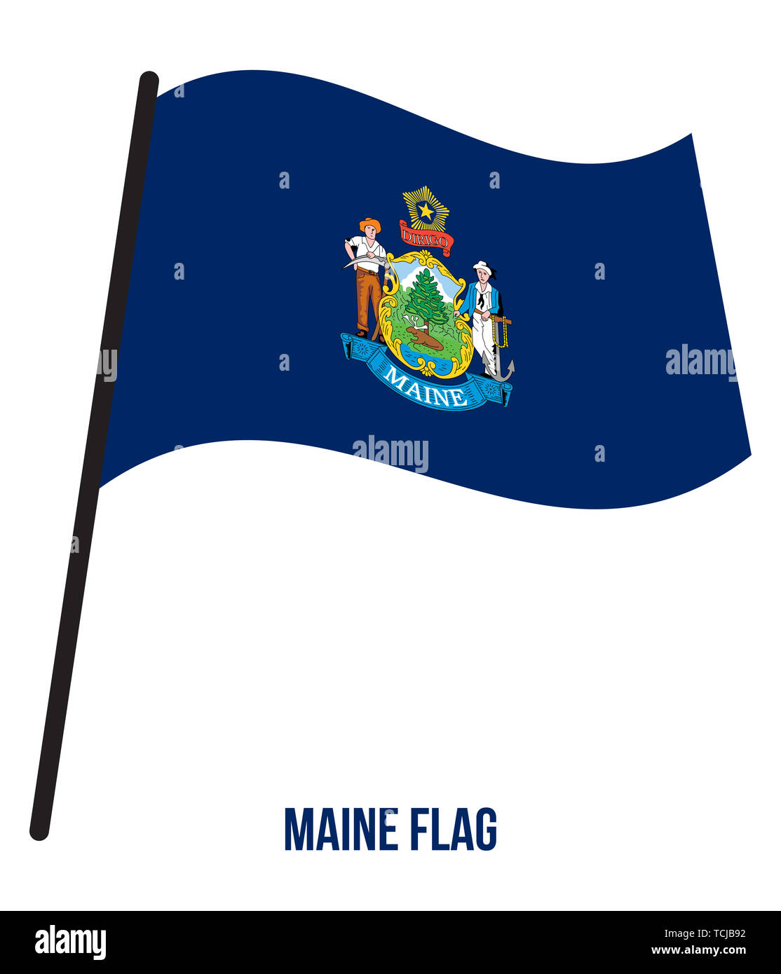 Maine Flag High Resolution Stock Photography and Images - Alamy