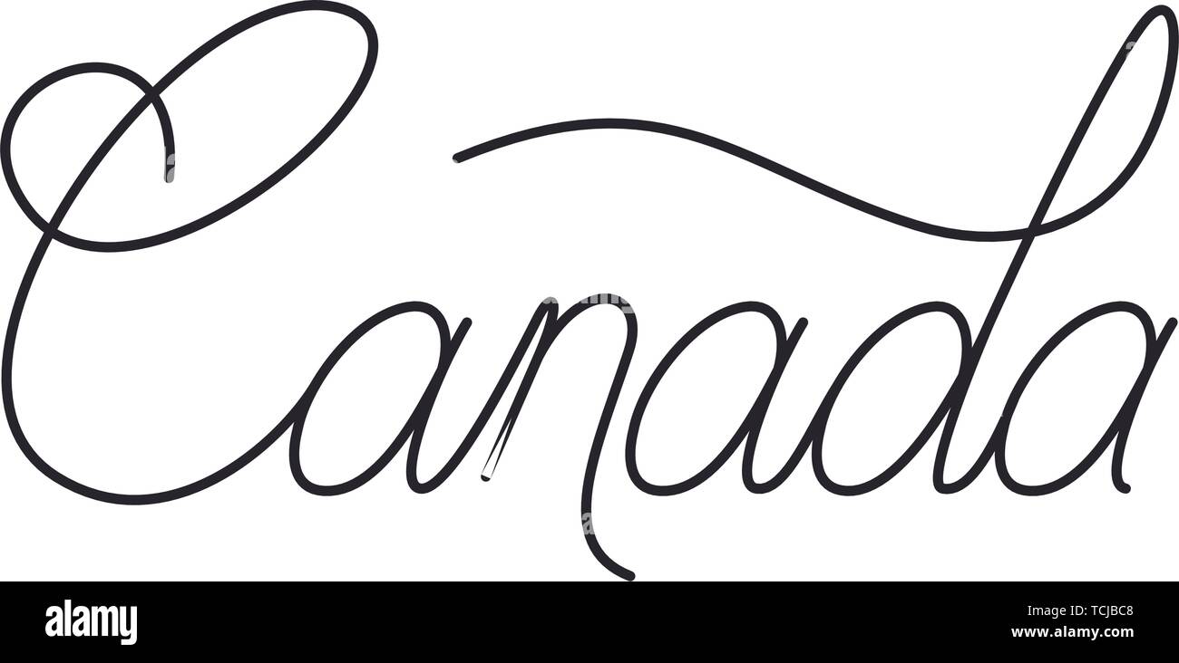 Isolated canada word design Stock Vector Image & Art - Alamy