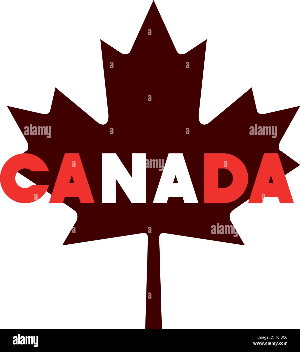 Canada symbol and maple leaf design Stock Vector Image & Art - Alamy