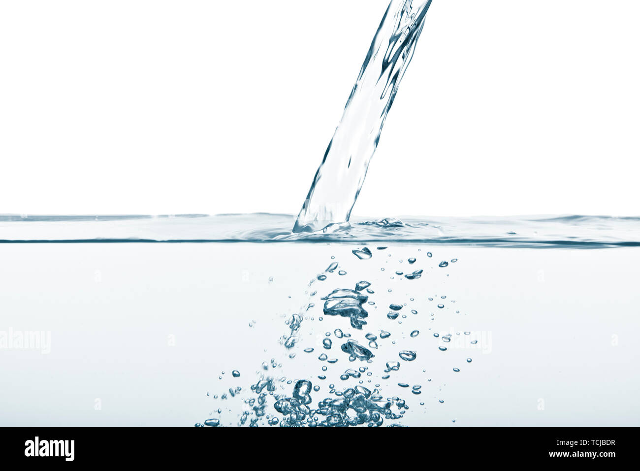 stream of water splashing into basin Stock Photo - Alamy