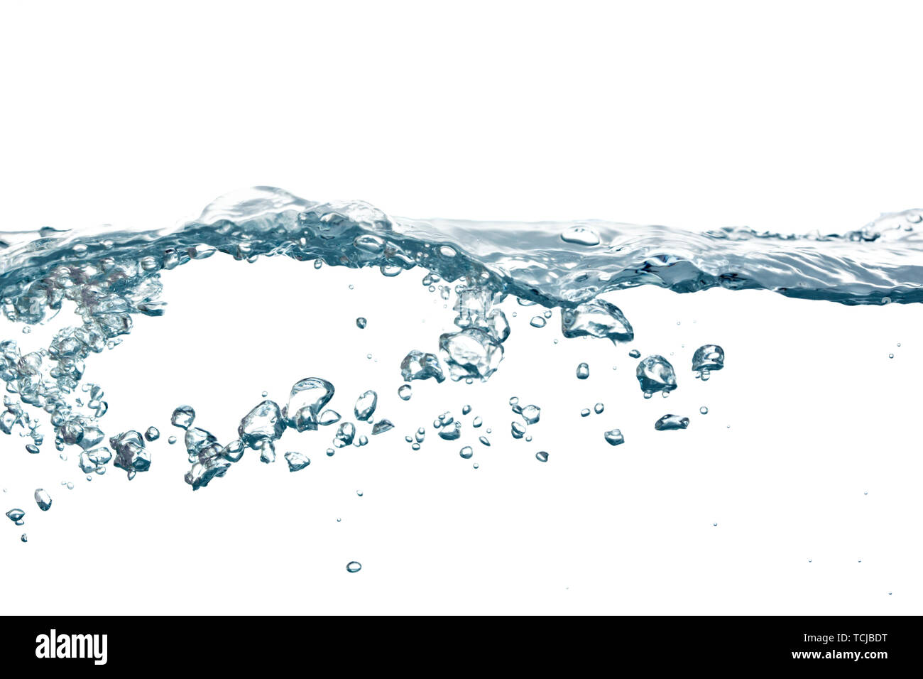 water surface with floating bubbles, white background Stock Photo - Alamy