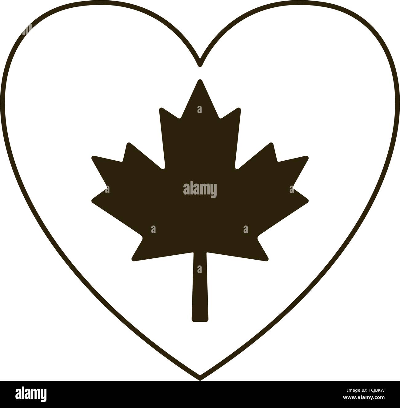 Maple leaf of canada design Stock Vector Image & Art - Alamy