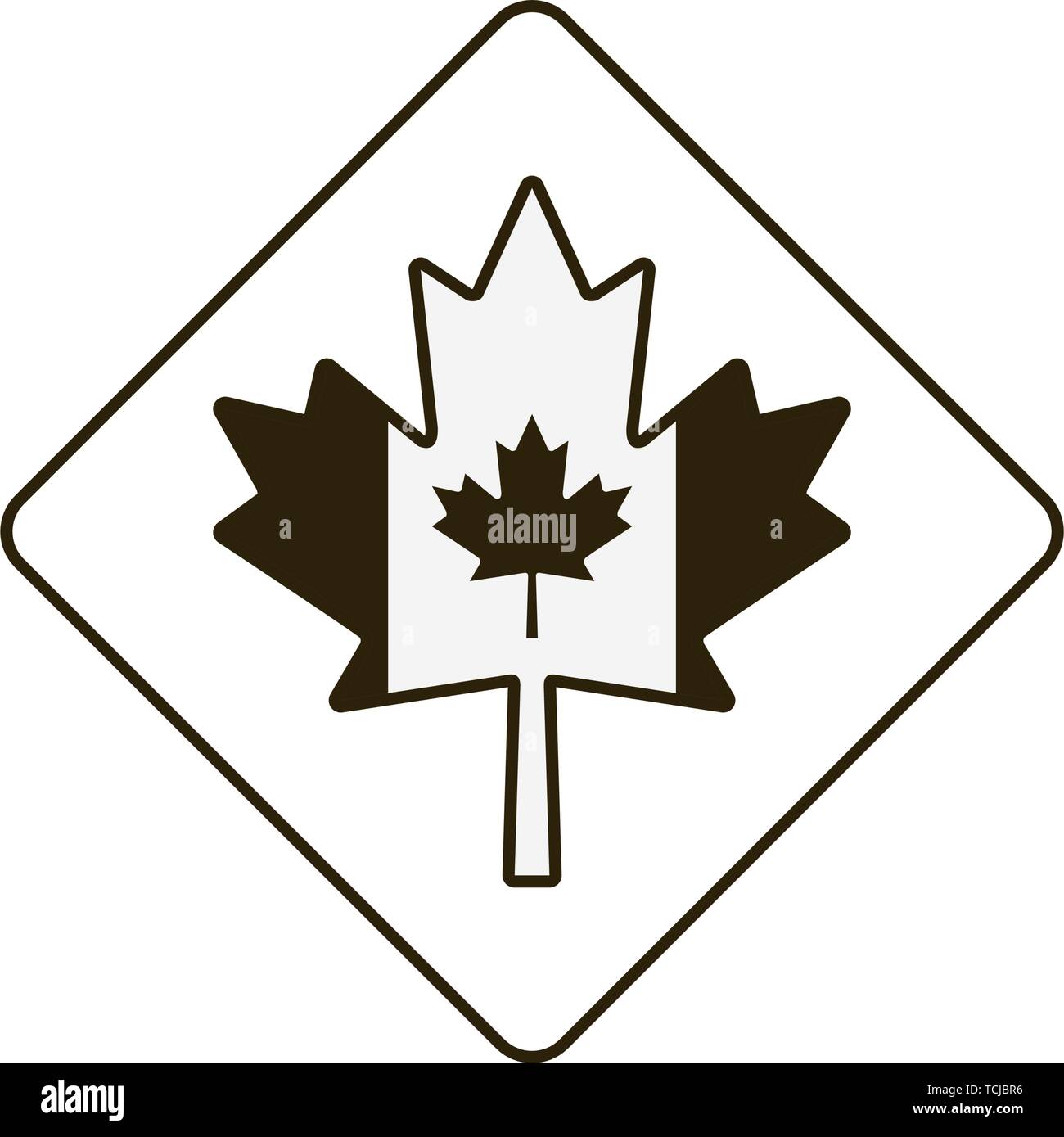 Maple leaf and canada symbol design Stock Vector Image & Art - Alamy