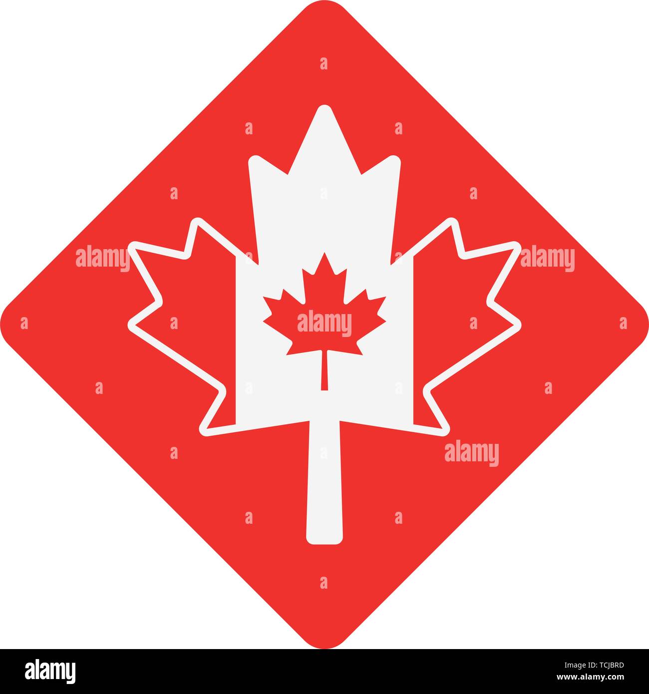 Canada symbol and maple leaf design Stock Vector Image & Art - Alamy