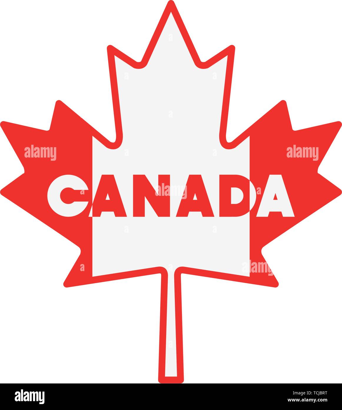 Canada symbol and maple leaf design Stock Vector Image & Art - Alamy