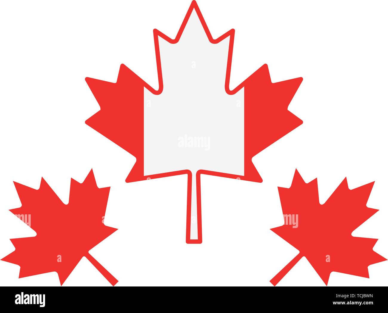 Canada symbol and maple leaf design Stock Vector Image & Art - Alamy