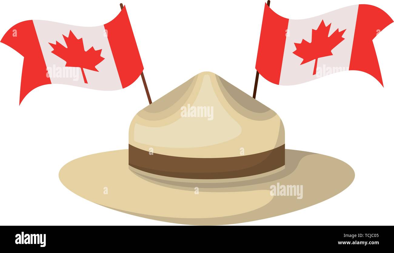 Maple leaf hat and canada symbol design Stock Vector Image & Art - Alamy