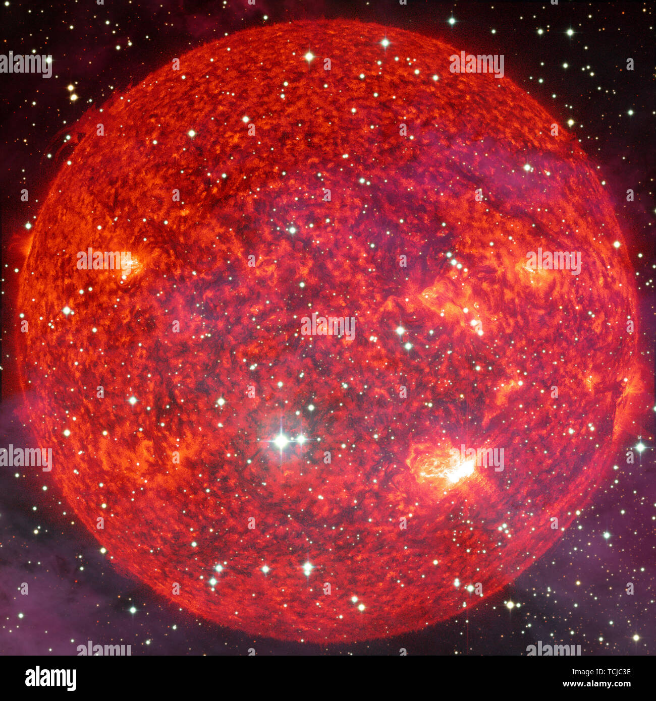 Extremely hot star. Liquid plasma. Cosmic art. Elements of this image ...