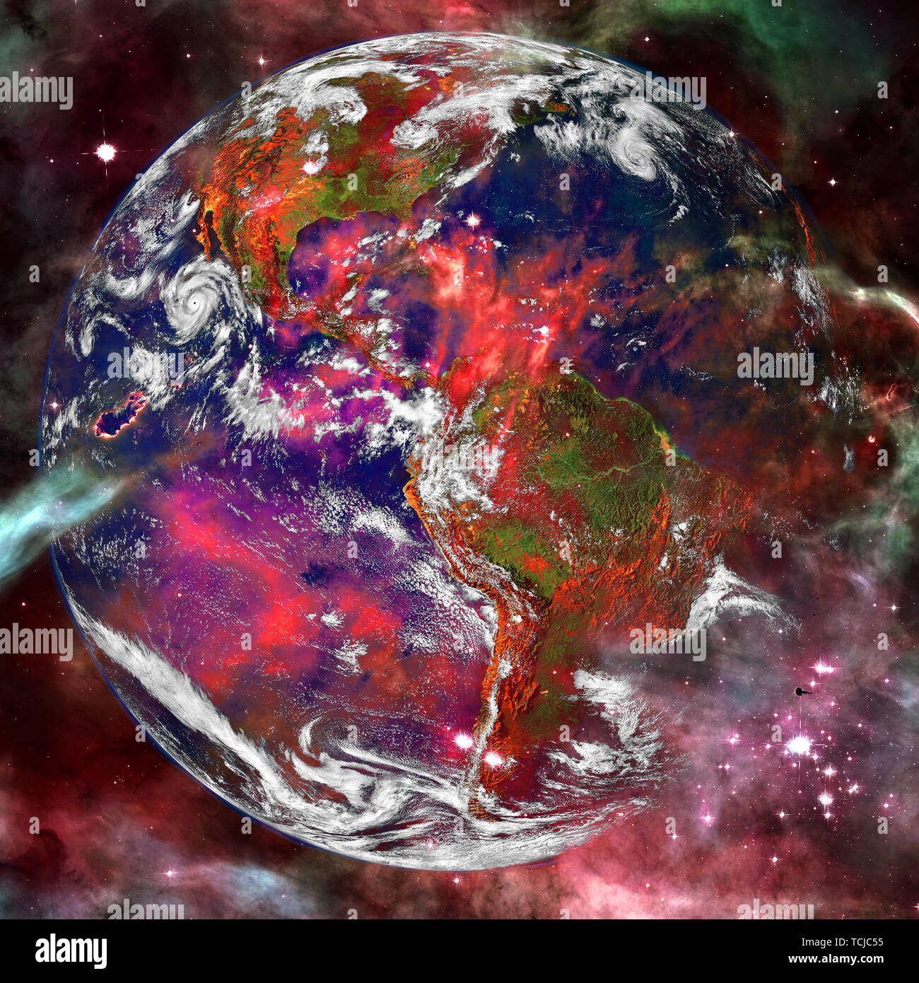 Earth. Space art. Elements of this image furnished by NASA Stock Photo ...