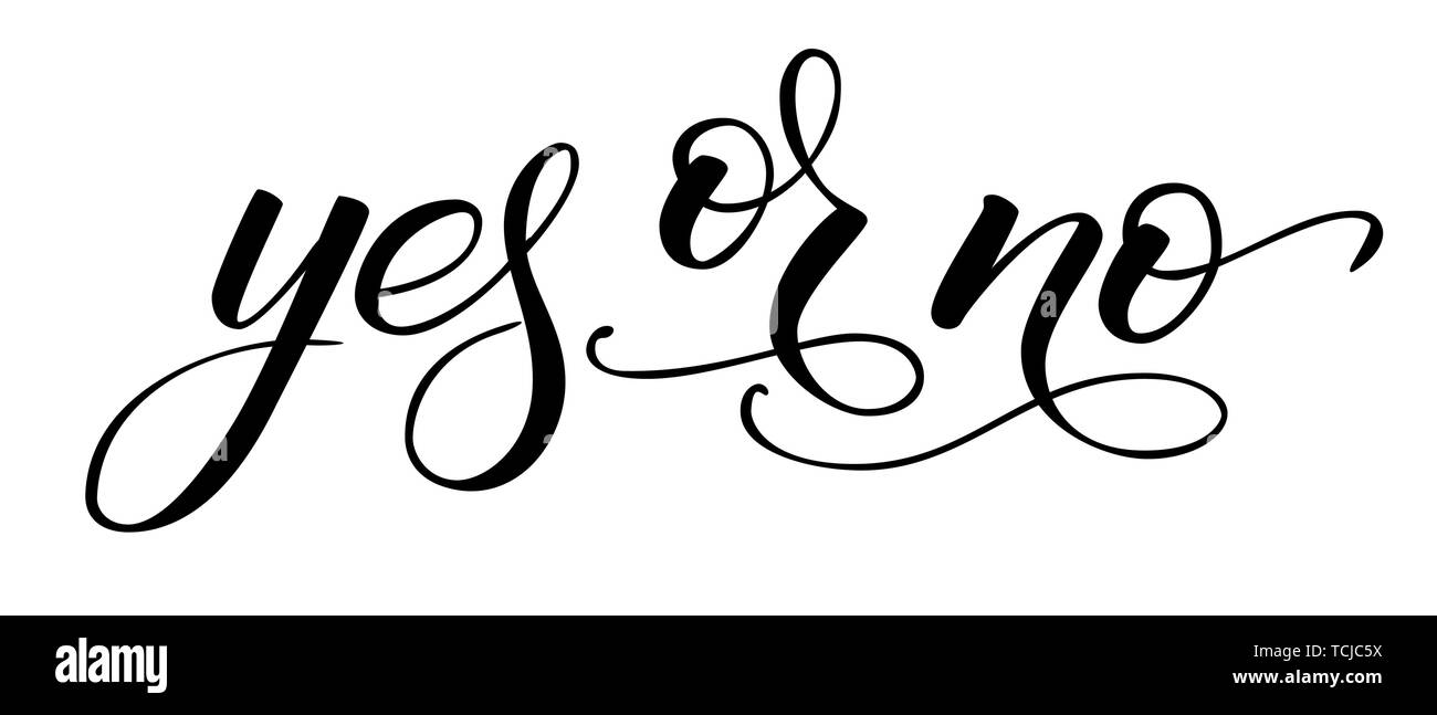 Yes or no question Stock Vector Image & Art - Alamy