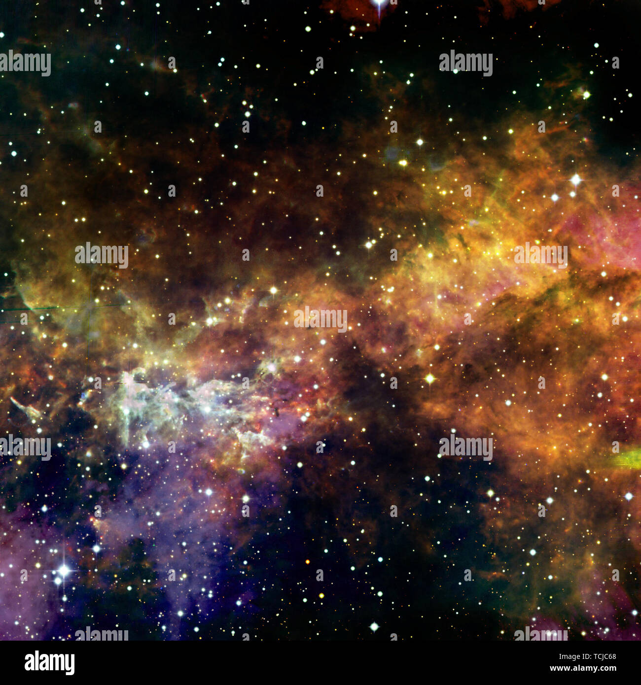 Nebula, starfield, cluster of stars in outer space. Beauty of endless ...