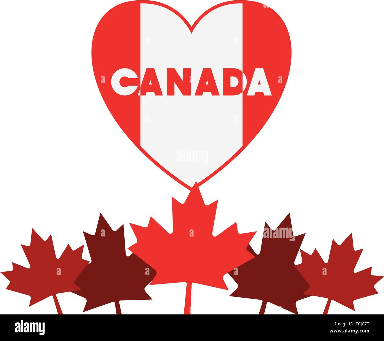Canada symbol and maple leaf design Stock Vector Image & Art - Alamy