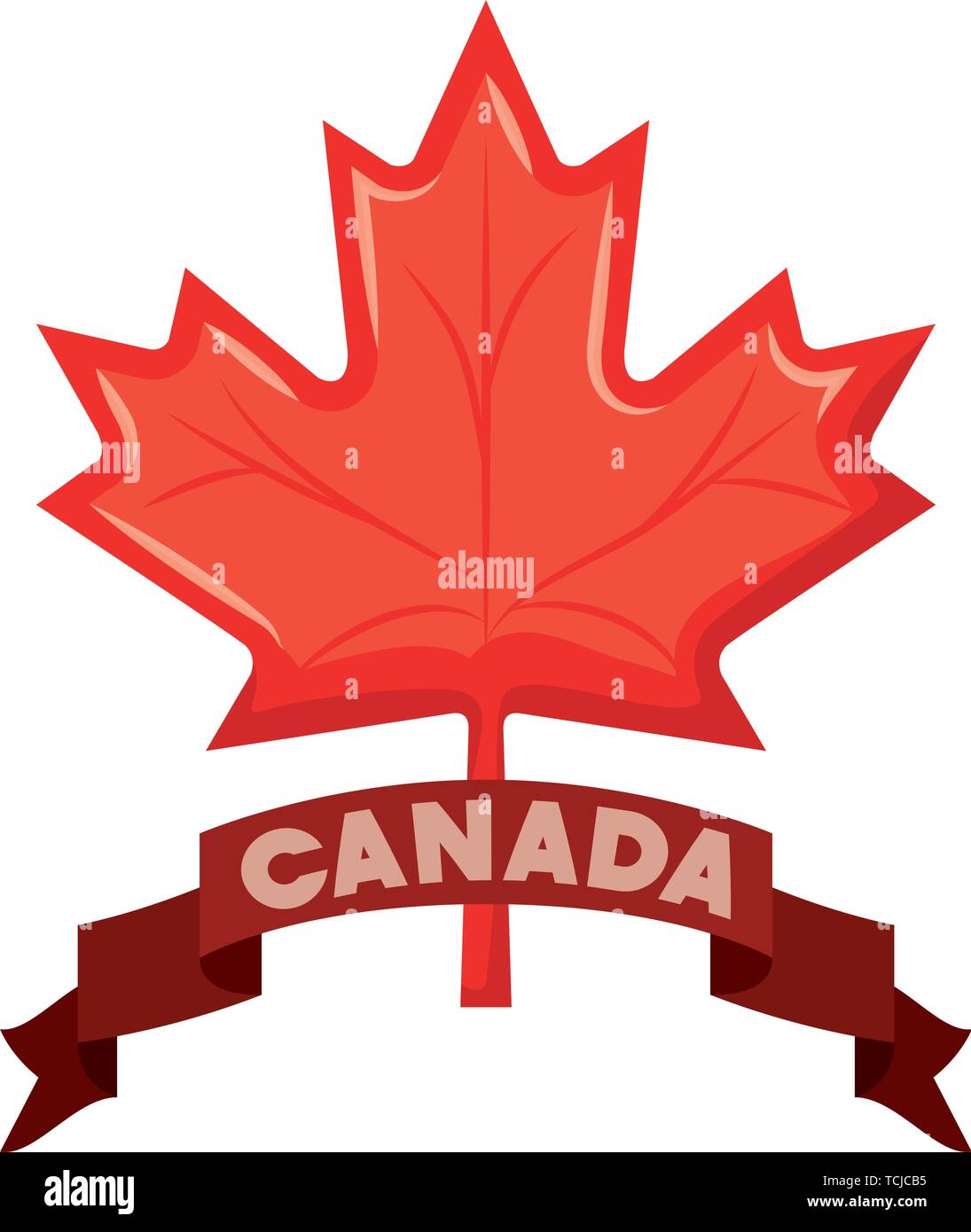 Canada symbol and maple leaf design Stock Vector Image & Art - Alamy