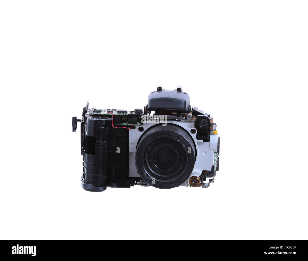 Broken and disassembled photocamera Stock Photo - Alamy