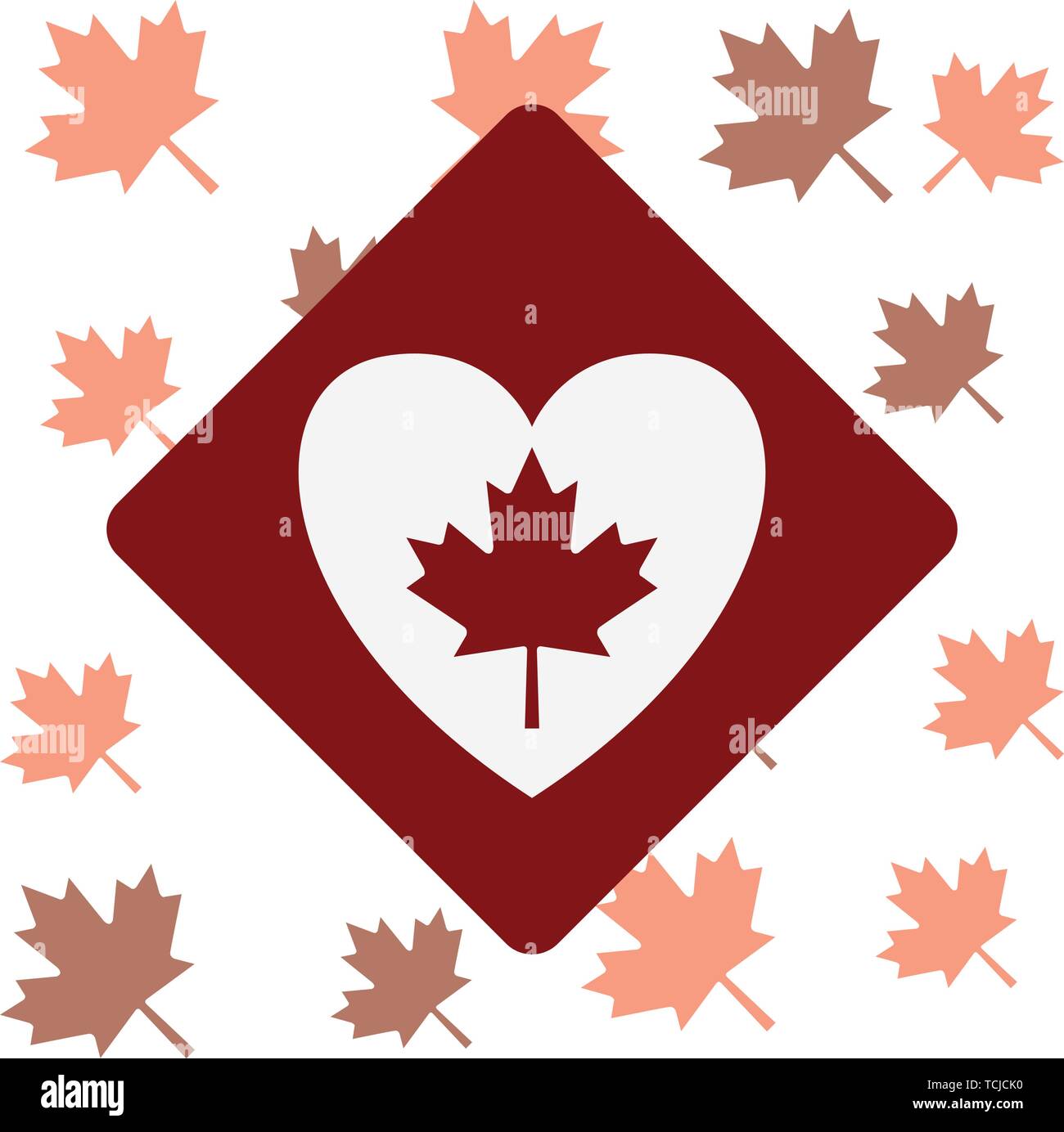Maple leaf of canada design Stock Vector Image & Art - Alamy