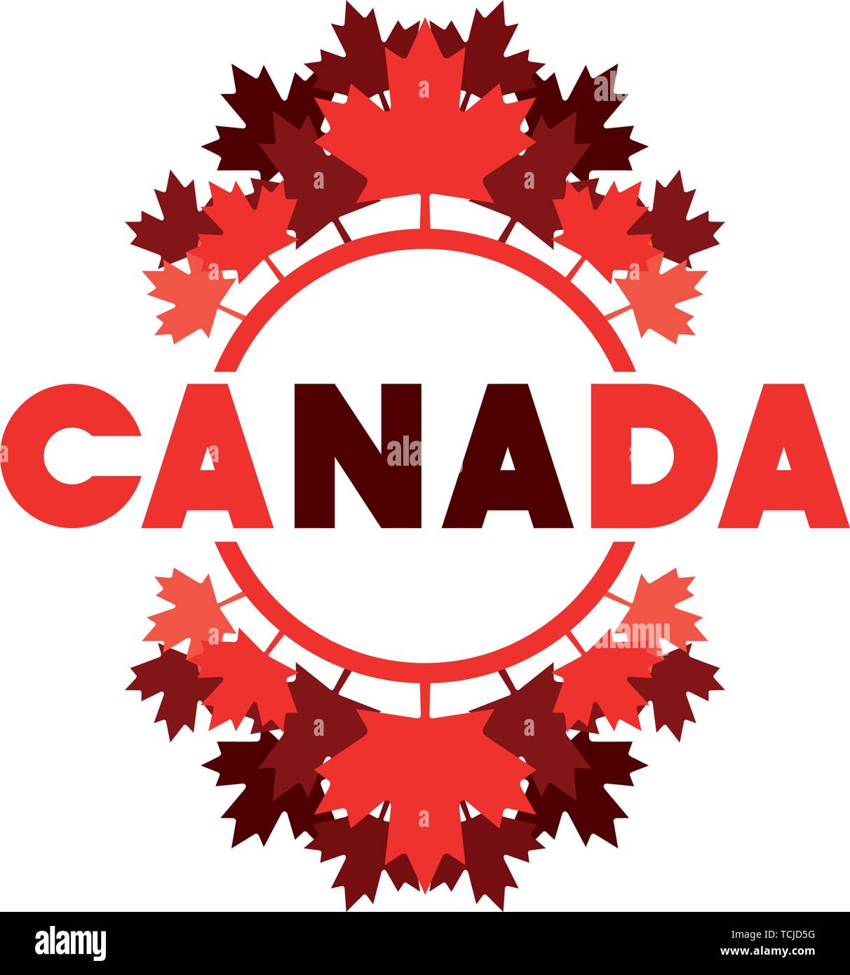 Canada symbol and maple leaf design Stock Vector Image & Art - Alamy