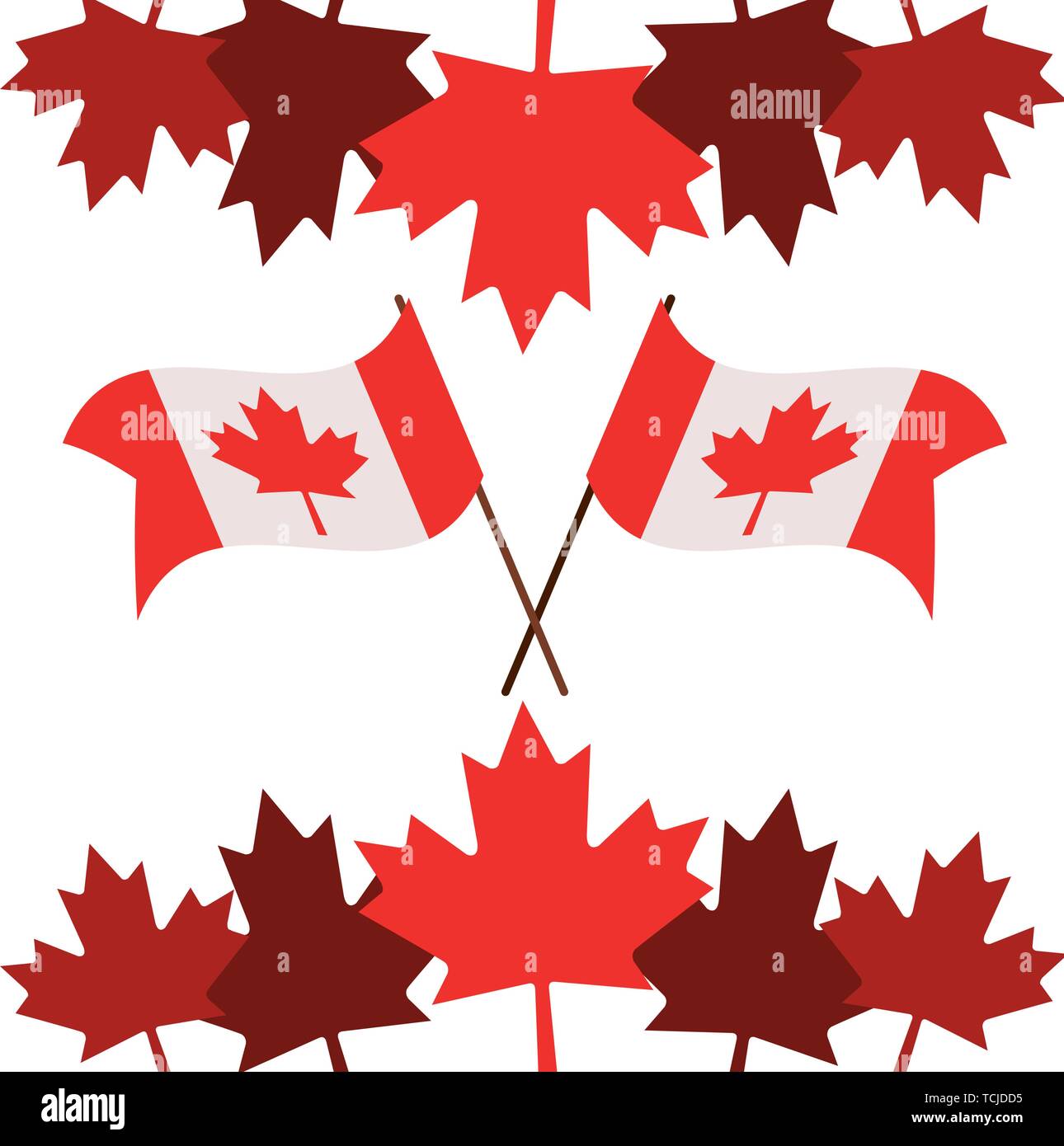Maple leaf and canada symbol design Stock Vector Image & Art - Alamy